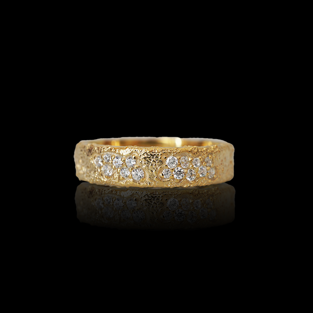 Aven Diamond Ring in 14K and 18K Gold, 5mm