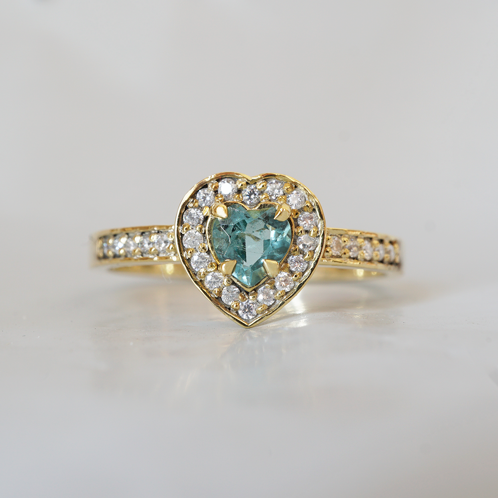 Paraiba Tourmaline Diamond Ring – Limited Edition 14K & 18K Gold ...