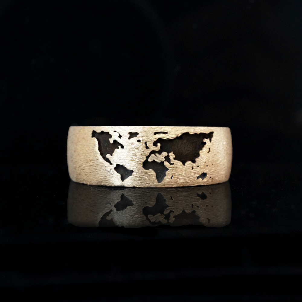 You Mean The World Ring in Sterling Silver, 14K and 18K Gold, 8mm
