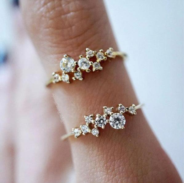 14K Snow Queen Dainty Ring – Tippy Taste Jewelry