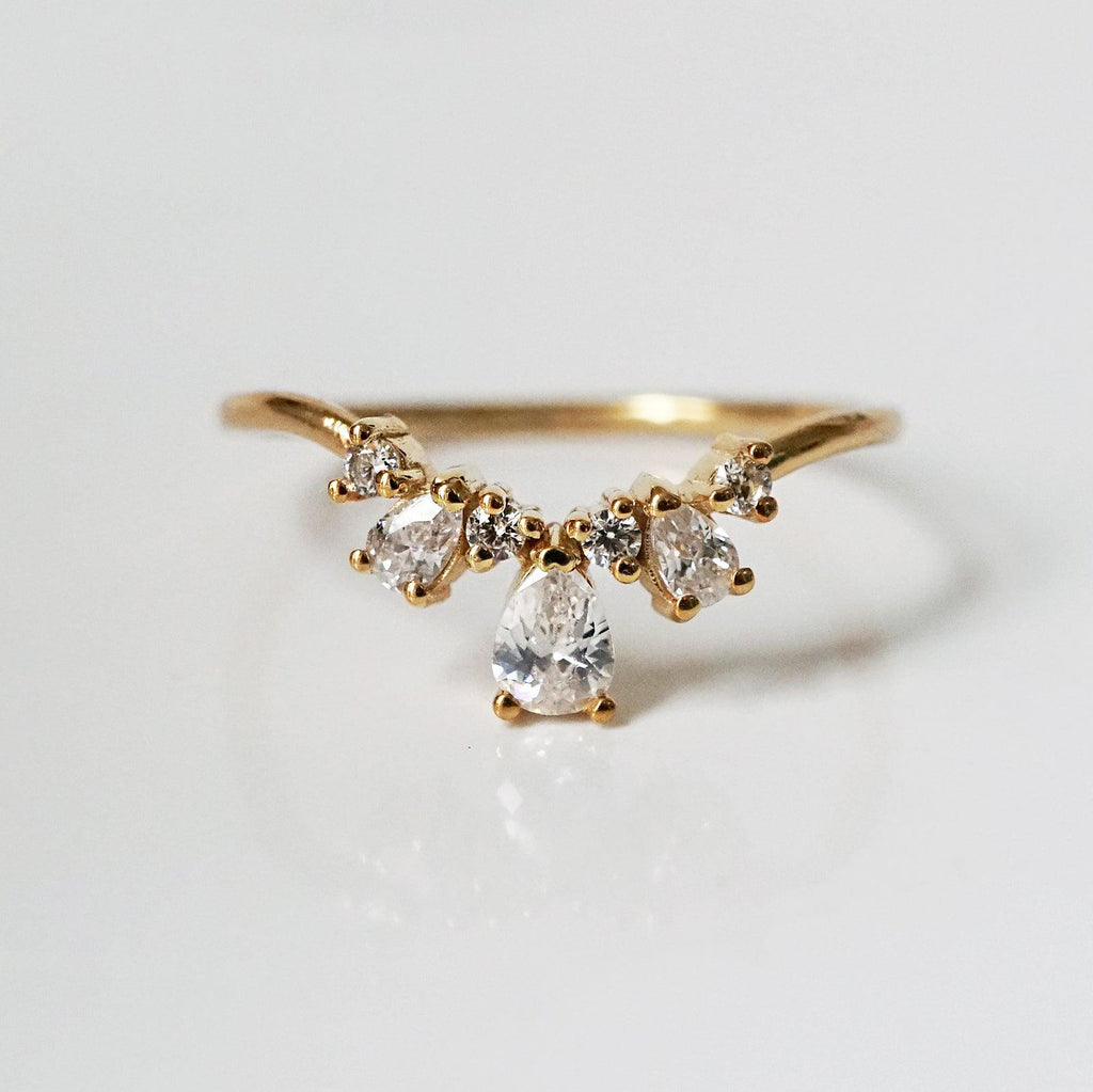 14K and 18K Dew Drop Pear Ring – Tippy Taste Jewelry
