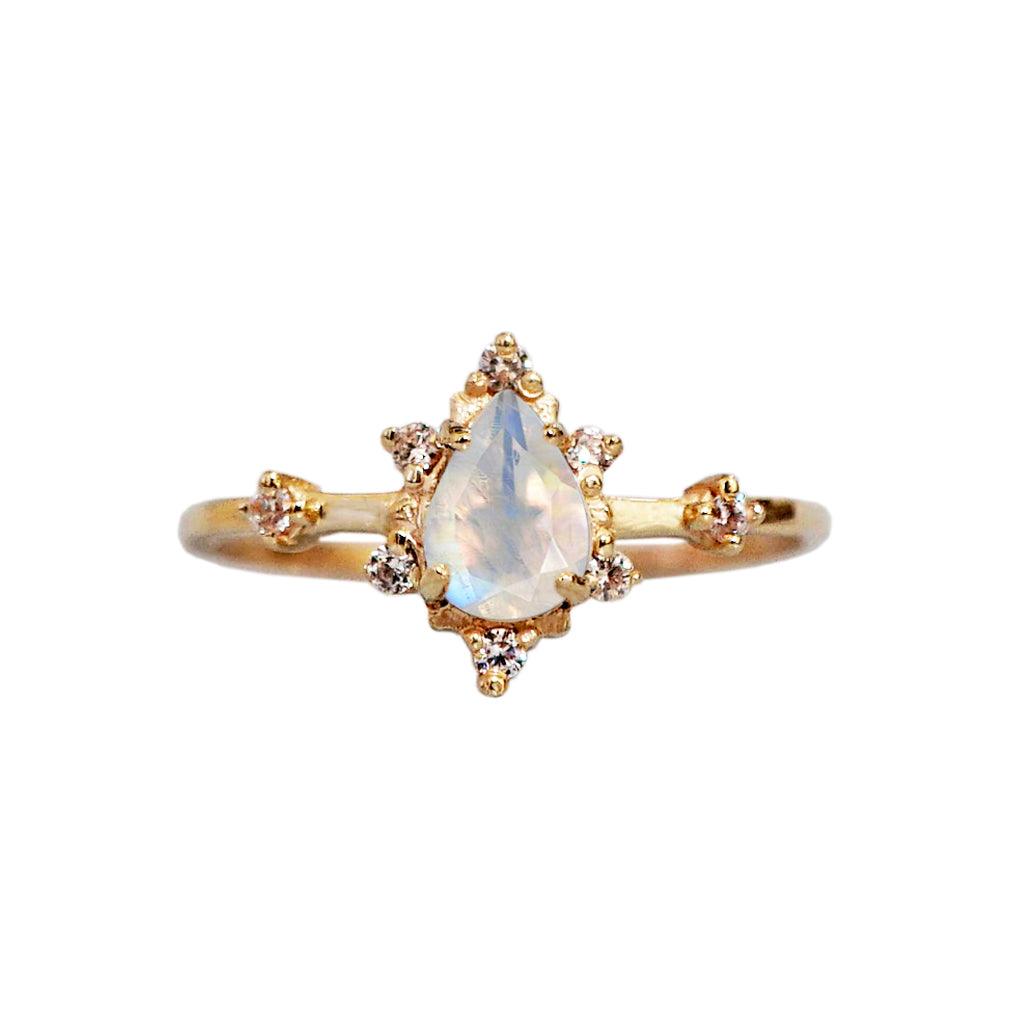 Moonstone Crush Ring in Vermeil, 10K and 14K Gold – Tippy Taste Jewelry